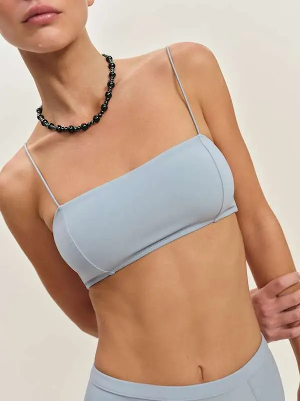 REFORMATION Monaco Bikini Top - Blue