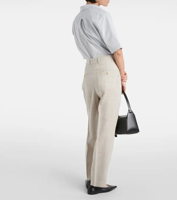 TOTEME Pleated Tailored Straight Pants
