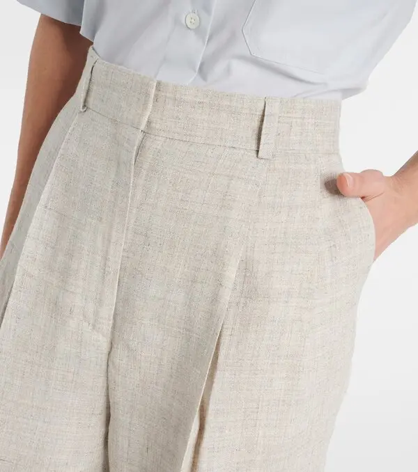 TOTEME Pleated Tailored Straight Pants
