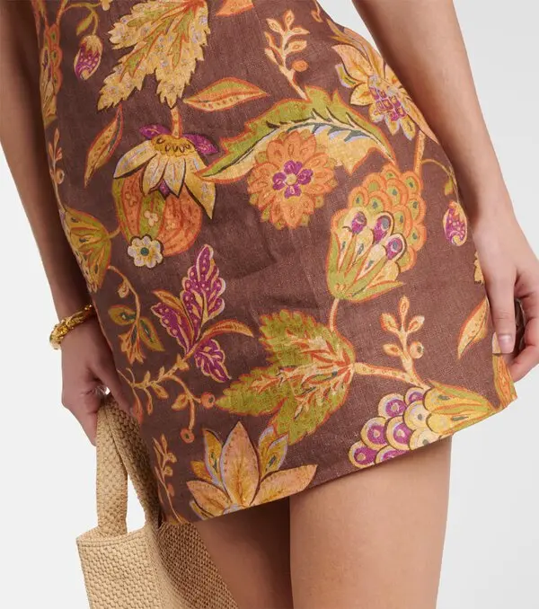 SIR. Floral Linen Mini Dress