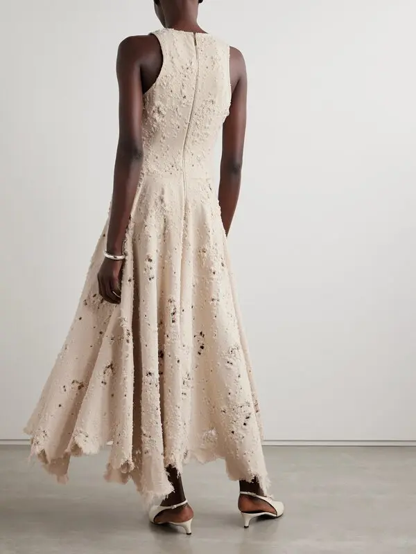 JASON WU Distressed Twill Midi Dress