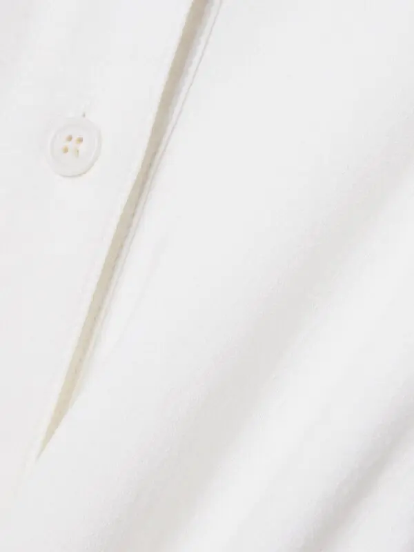 Another Tomorrow Net Sustain Organic Cotton-chambray Midi Dress