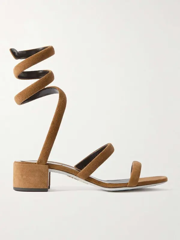 Rene Caovilla Cleo Suede Sandals