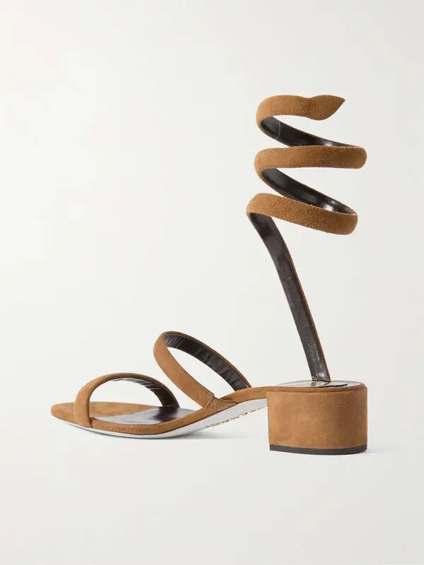 Rene Caovilla Cleo Suede Sandals