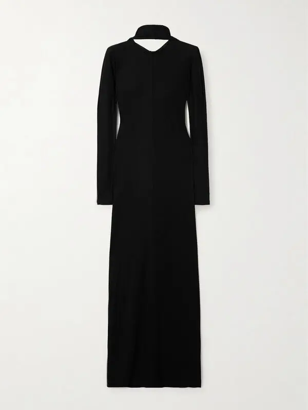 Jacquemus Joya Cape-effect Maxi Dress