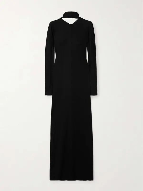 Jacquemus Joya Cape-effect Maxi Dress