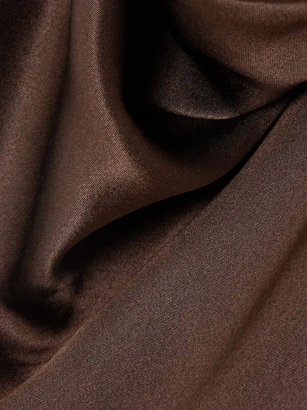Loewe Draped Silk-satin Halterneck Gown