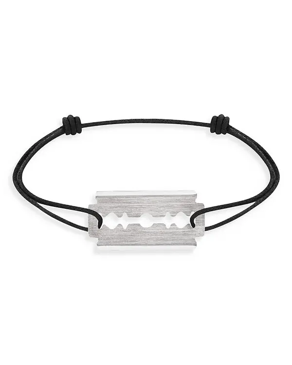 DINH VAN Lame De Rasoir Cord Bracelet - White/black