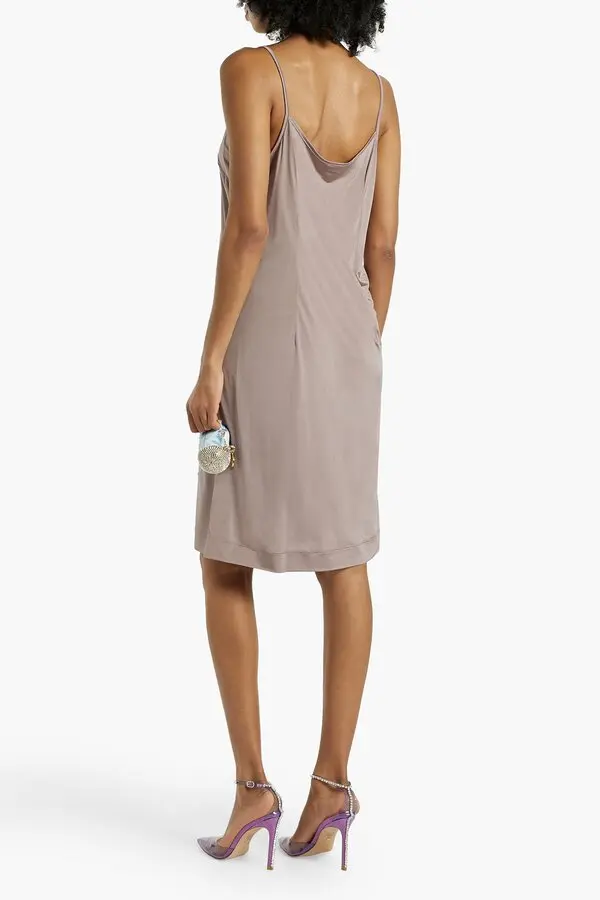 Dries Van Noten Satin Slip Dress - Stone