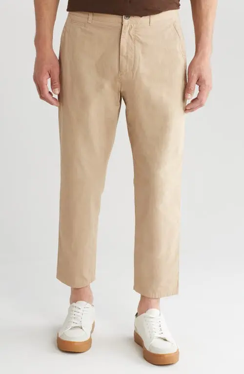 Rag & Bone Beck Crop Peached Cotton Pants - Mink