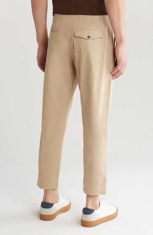 Rag & Bone Beck Crop Peached Cotton Pants - Mink