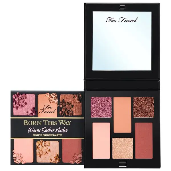 TOO FACED Mini Born This Way Complexion-inspired Eyeshadow Palette - Warm Ember Nudes
