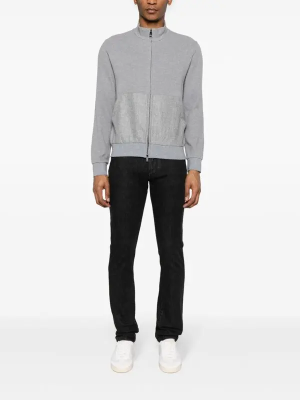 Corneliani Mock-neck Zip-up Sweatshirt