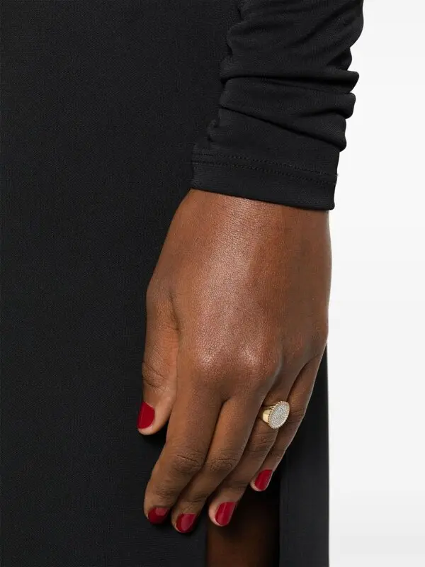 Yvonne Léon 18kt Yellow Diamond Signet Ring
