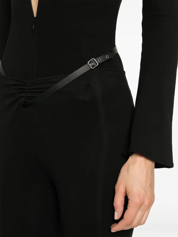 COURREGES Belted Bootcut Trousers