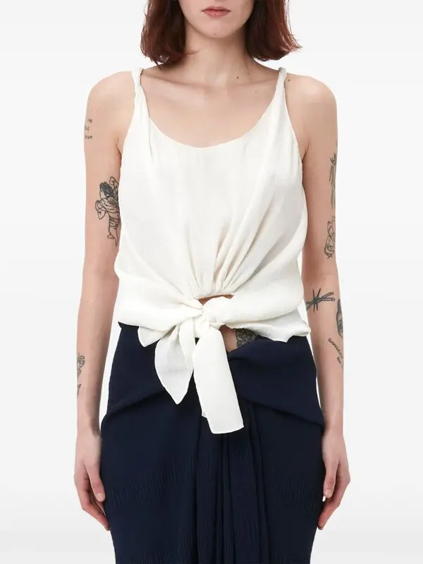 JW Anderson Knotted Tank Top - White