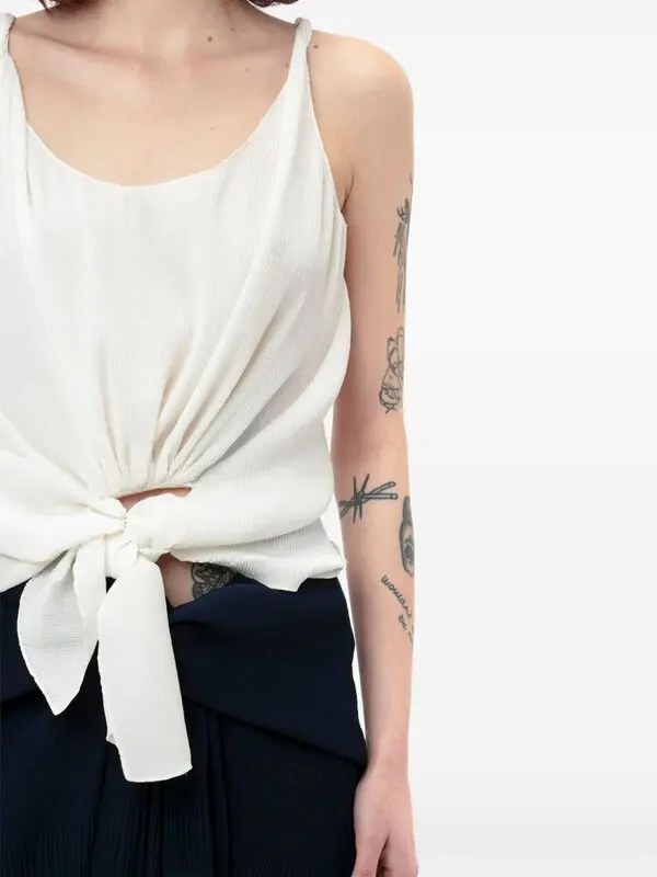 JW Anderson Knotted Tank Top - White