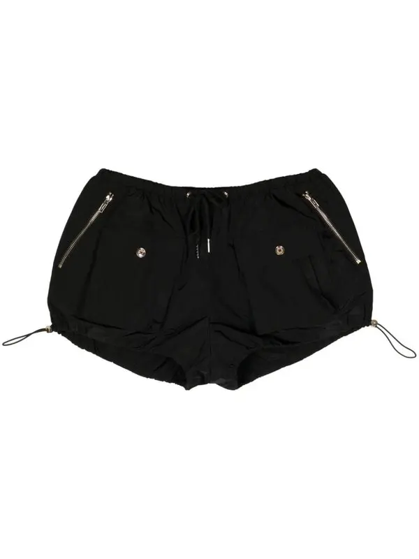 Cynthia Rowley Cargo-pocket Bloomer Shorts - Black