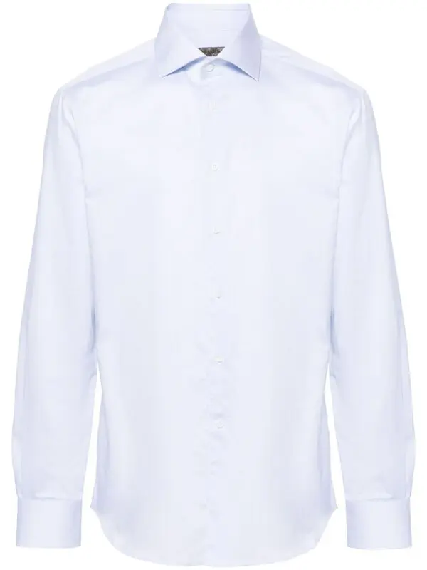 Corneliani Pointed-collar Cotton Shirt