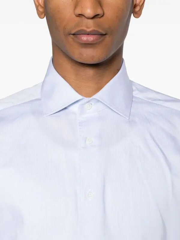 Corneliani Pointed-collar Cotton Shirt