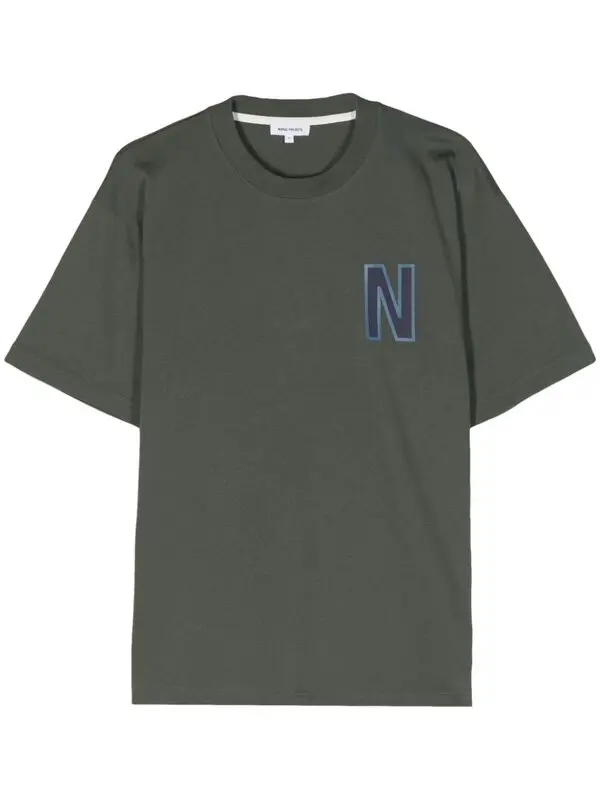 Norse Projects Simon Logo-print T-shirt - Green