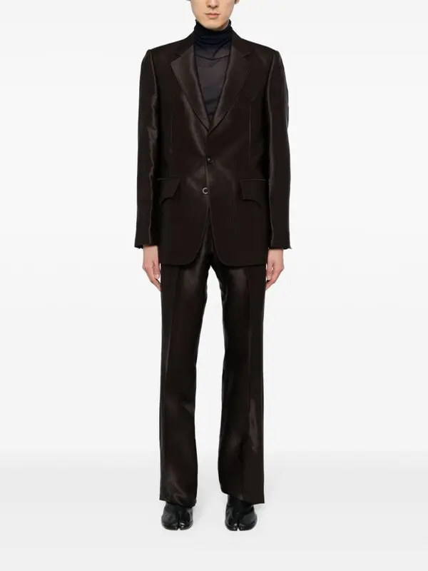 MAISON MARGIELA Striped Single-breasted Blazer