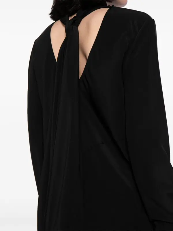 Helmut Lang Detachable-scarf Silk Blouse
