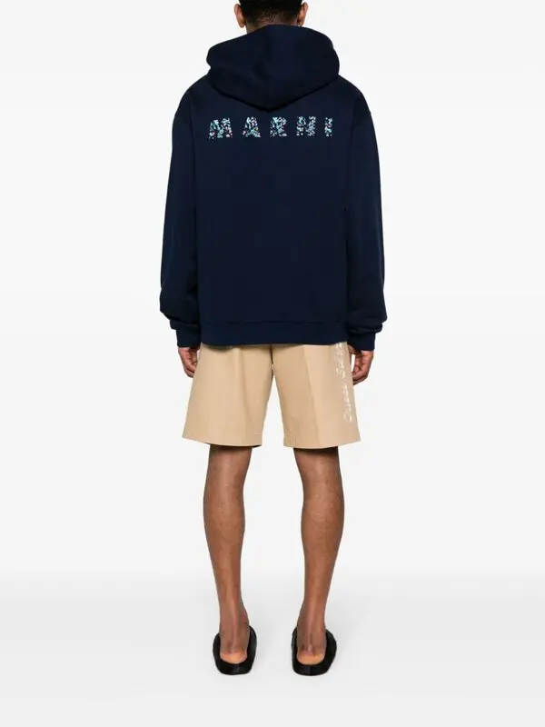 Marni Logo-print Cotton Hoodie