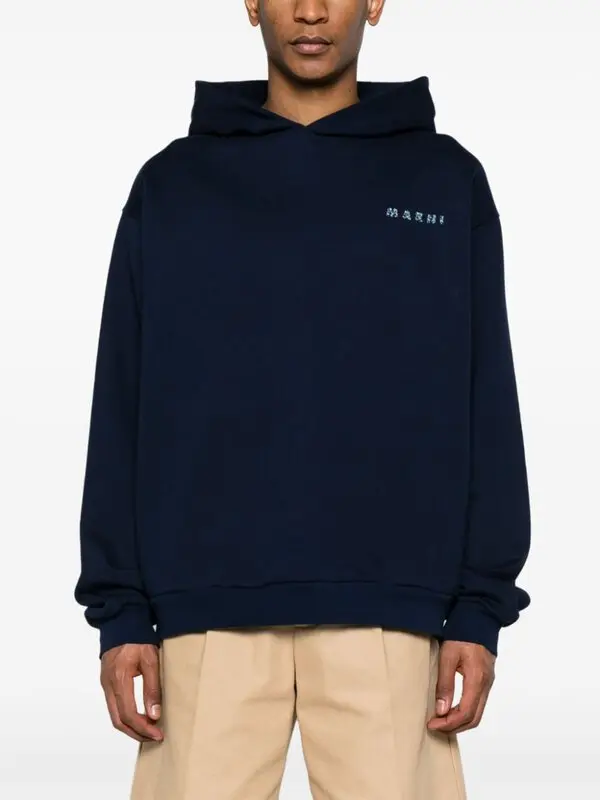 Marni Logo-print Cotton Hoodie