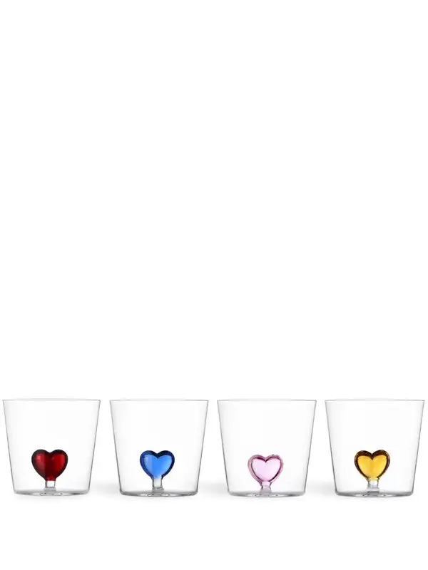 ICHENDORF MILANO Cuore Glass Tumbler - White