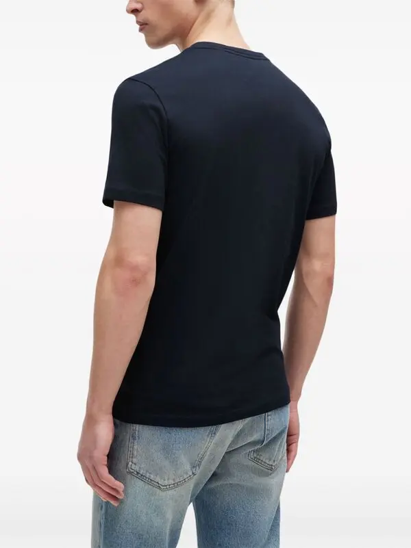 BOSS Logo-appliqué Cotton T-shirt