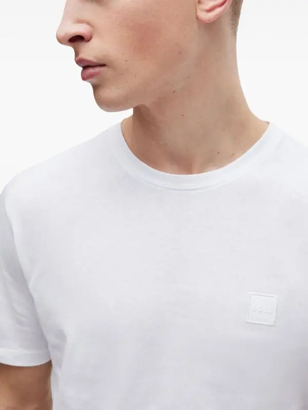 BOSS Logo-embroidered T-shirt