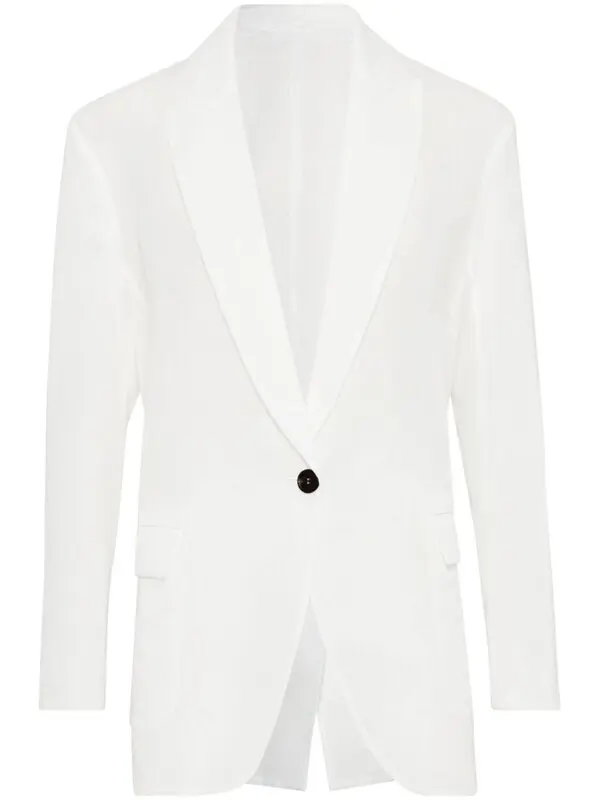 Brunello Cucinelli Single-breasted Cotton Blazer