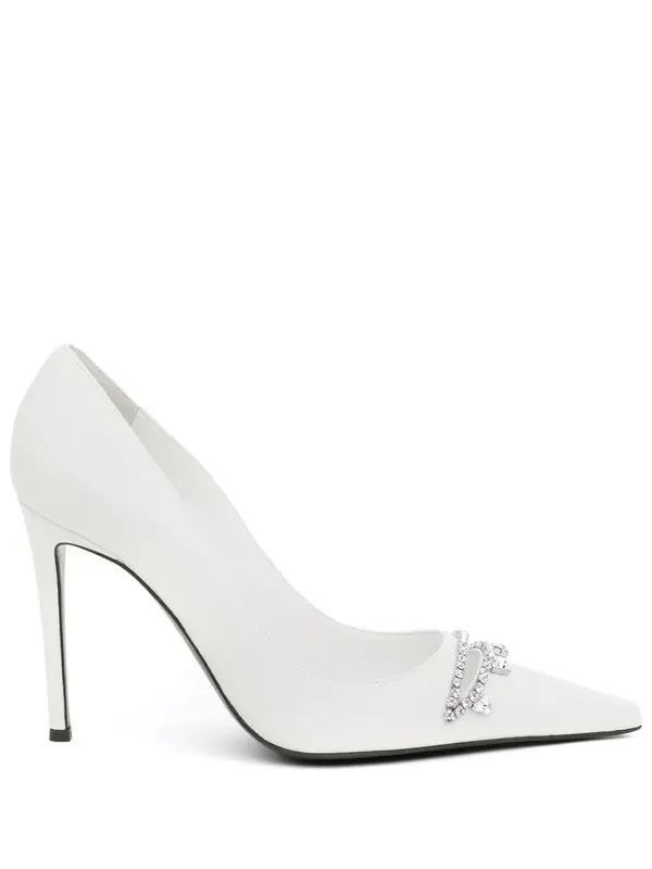 AREA Crystal-embellished Stiletto Pumps