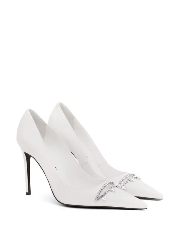 AREA Crystal-embellished Stiletto Pumps