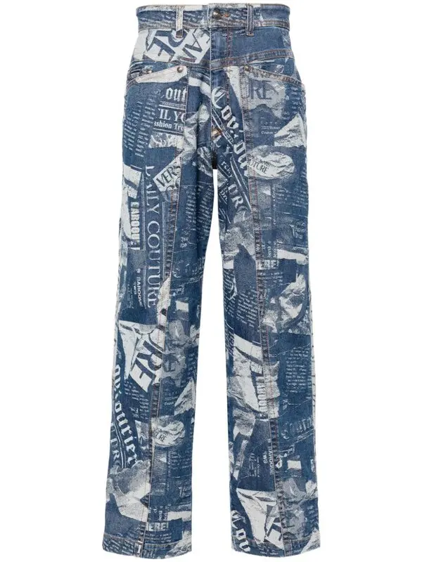 Versace Magazine Straight Jeans
