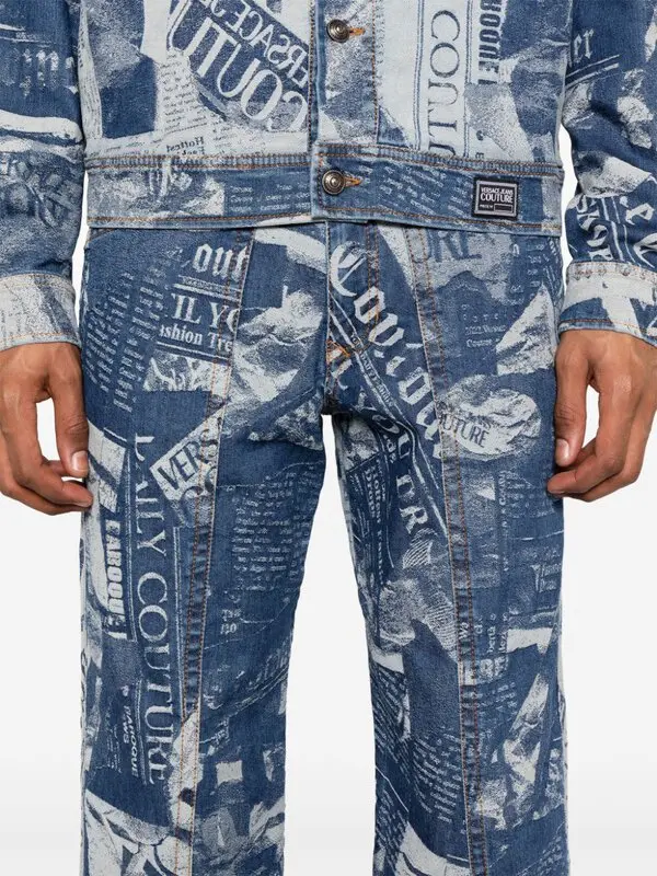 Versace Magazine Straight Jeans