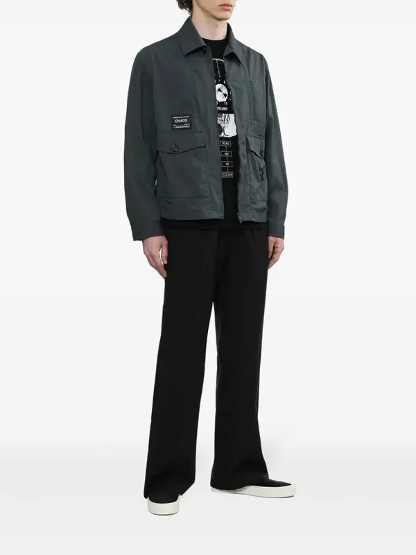 Undercover Logo-patch Twill Shirt Jacket