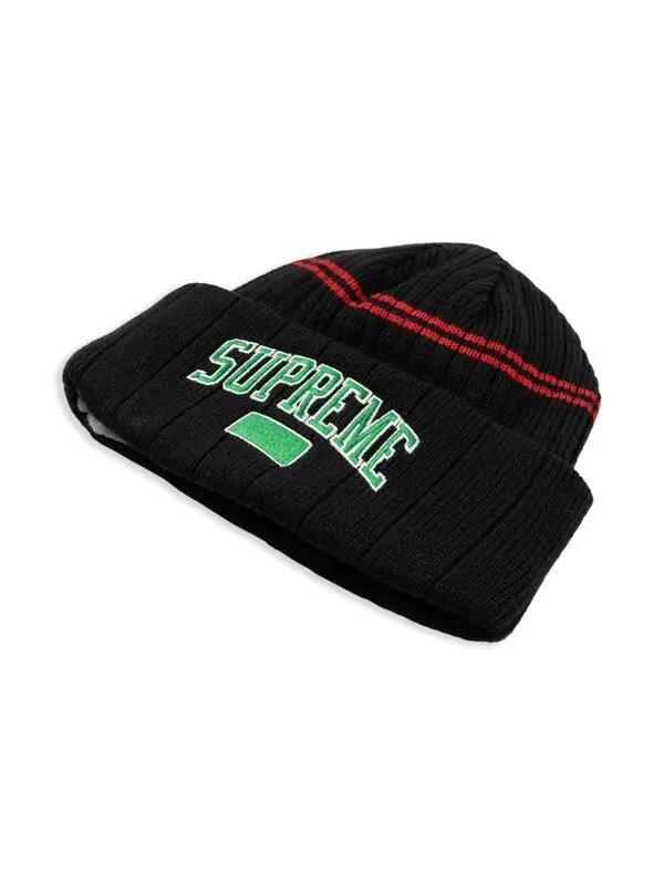 Supreme Logo-embroidered Beanie