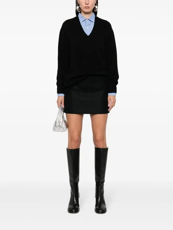 MODES Felted Wool Mini Skirt