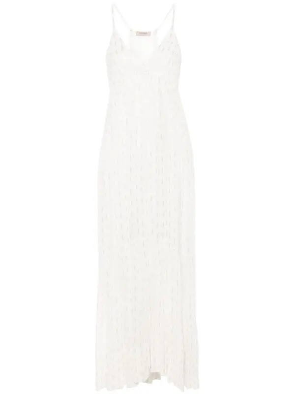 TWINSET Sequinned Georgette Slip Dress