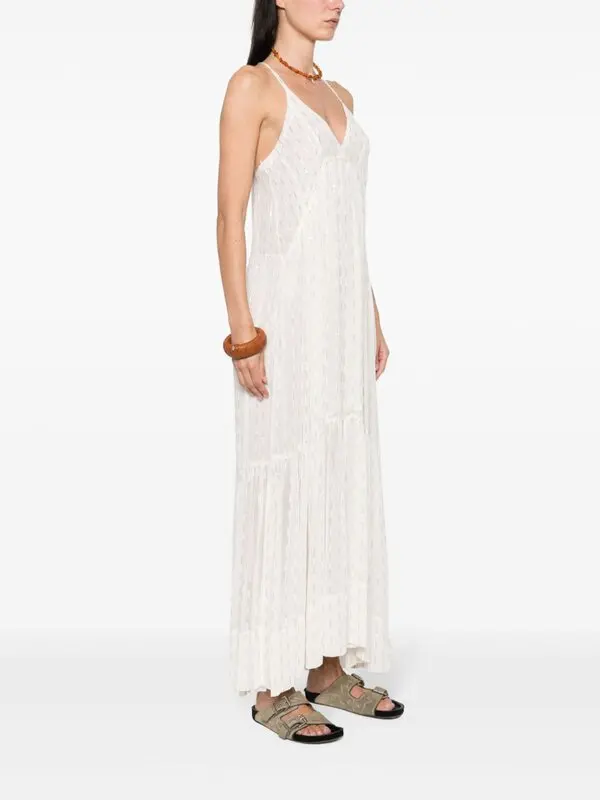 TWINSET Sequinned Georgette Slip Dress
