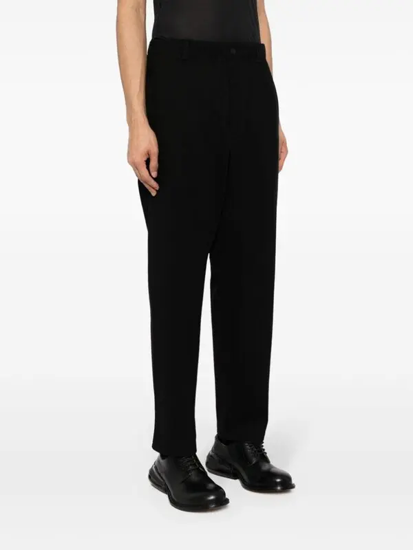 Yohji Yamamoto Straight-leg Cotton Trousers