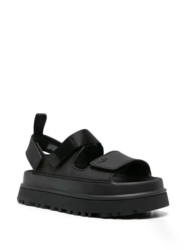 UGG Goldenglow Touch-strap Platform Sandals - Black