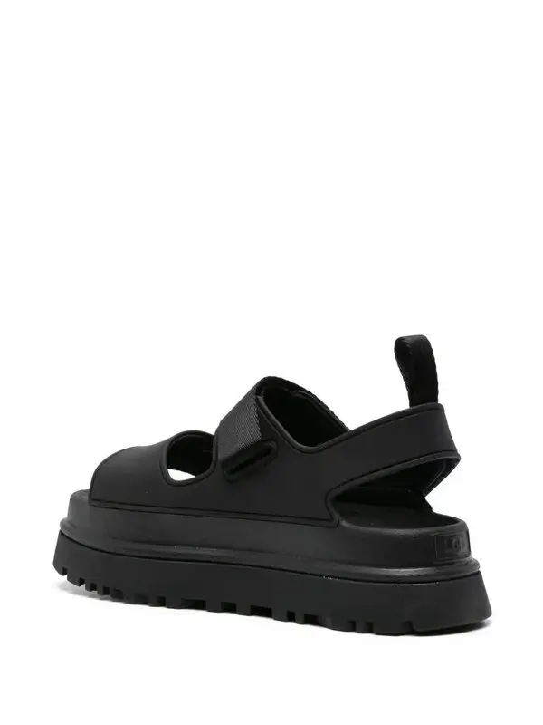 UGG Goldenglow Touch-strap Platform Sandals - Black