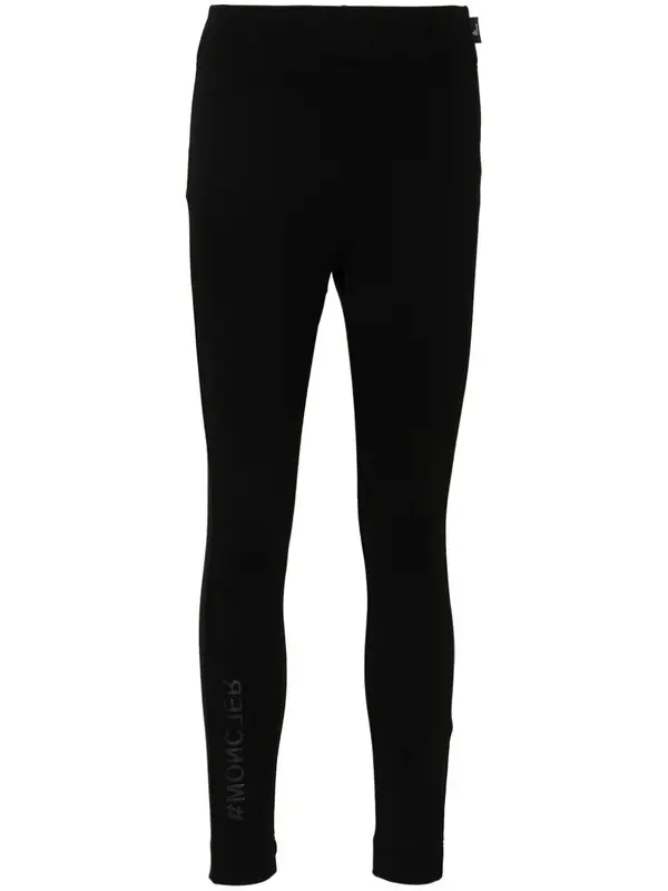 Moncler Rubberised-logo Performance Leggings