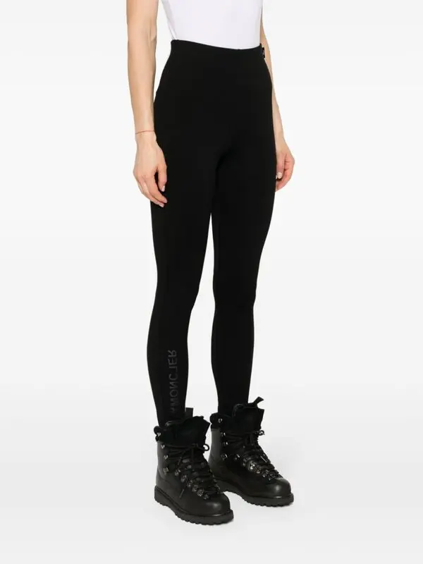 Moncler Rubberised-logo Performance Leggings