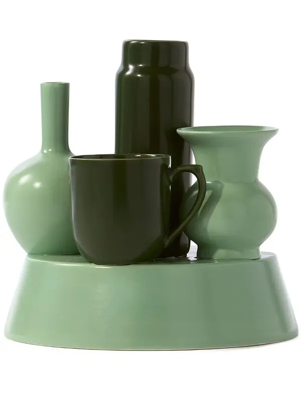 POLSPOTTEN Hong Kong Porcelain Vase - Green
