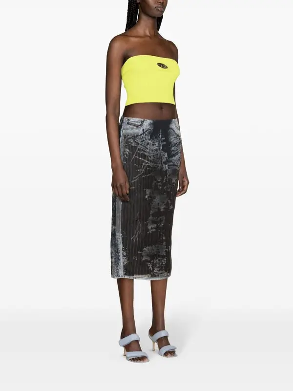 DIESEL® De-pra-fse1 Denim Midi Skirt
