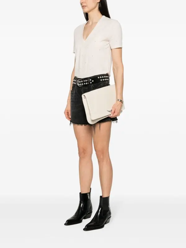 Zadig&Voltaire Large Rock Eternal Clutch Bag - Neutrals